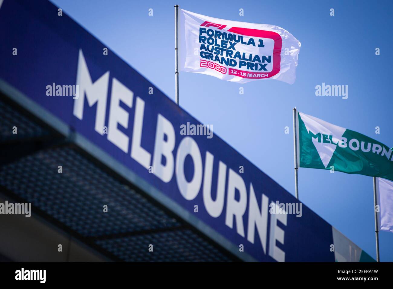 flag, drapeau, illustration during the Formula 1 Rolex Australian Grand ...