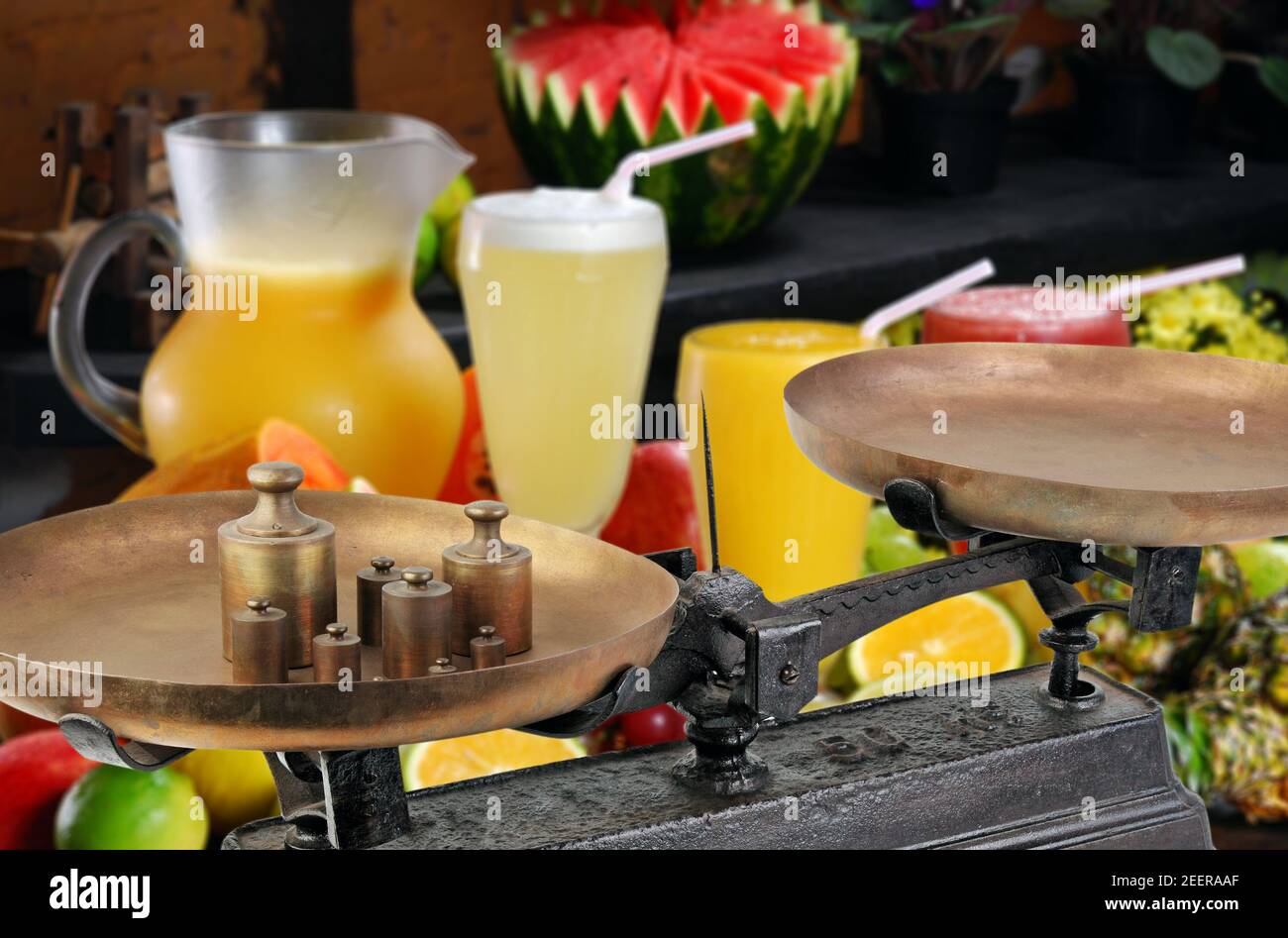 Old fashioned traditional weighing scales hi-res stock photography and ...