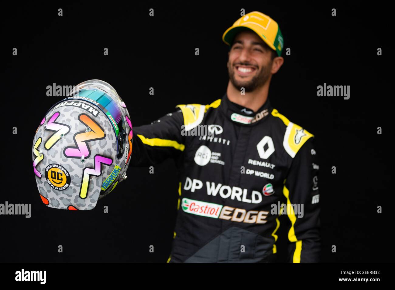 RICCIARDO Daniel (aus), Renault F1 Team RS20, portrait showing his ...