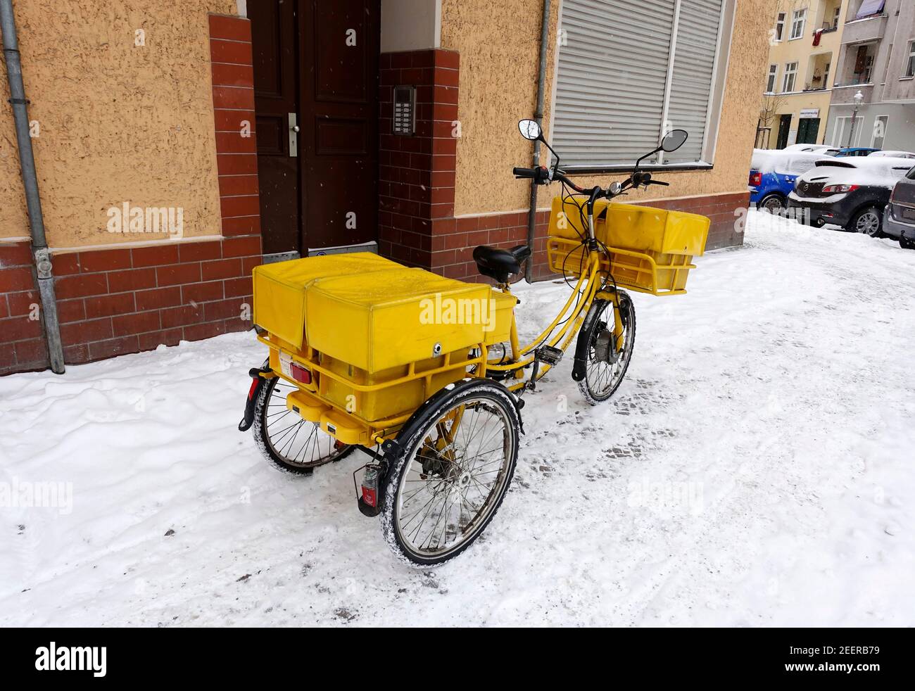 Letter delivery Deutsche Post in Berlin Stock Photo - Alamy