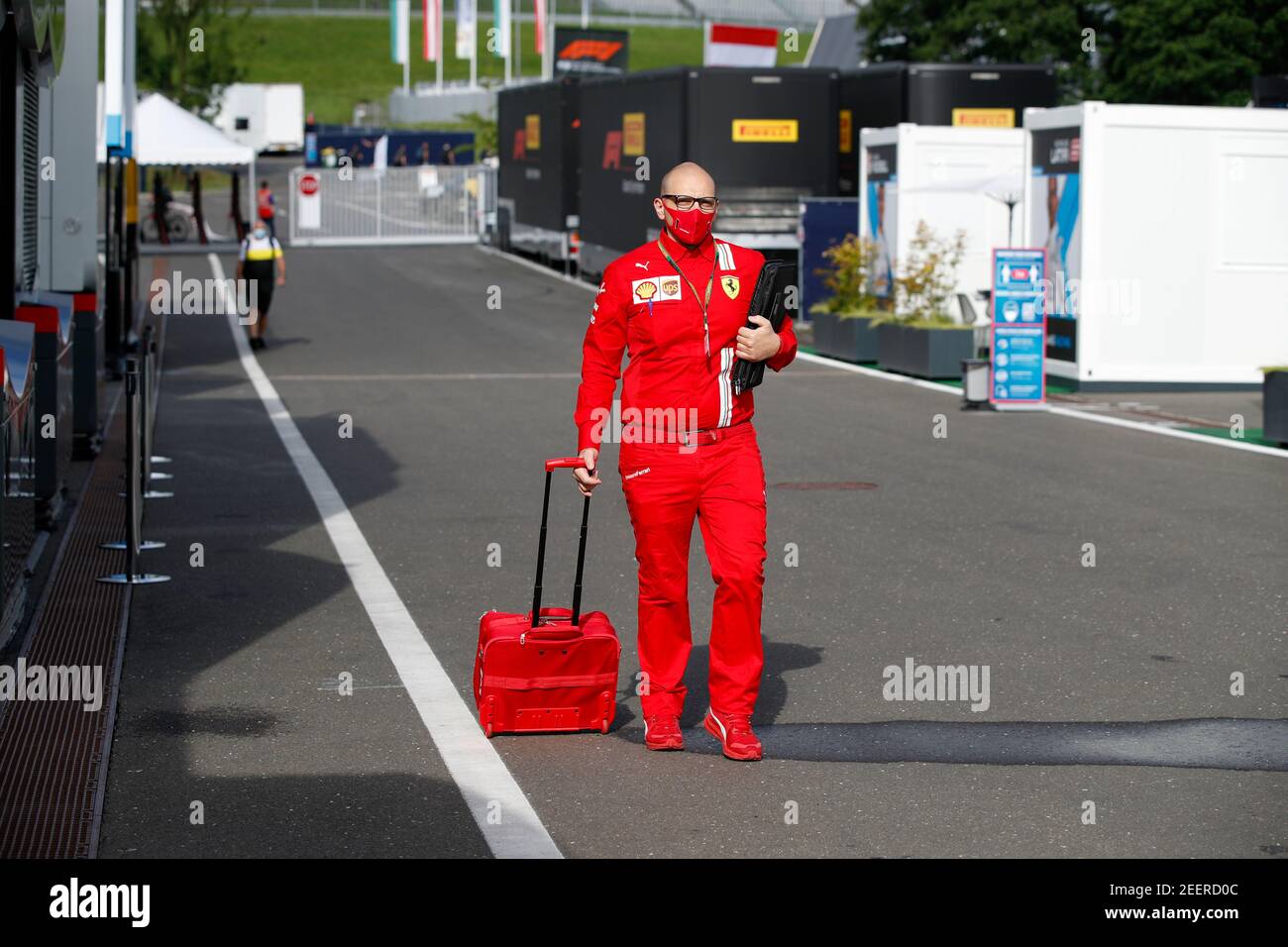 Scuderia Ferrari paddock atmosphere during the Formula 1 Rolex Grosser ...