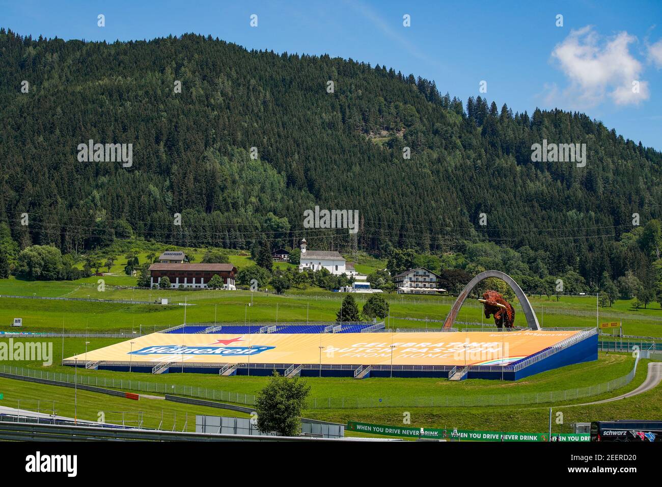 The empty grandstands during the Formula 1 Rolex Grosser Preis von ...