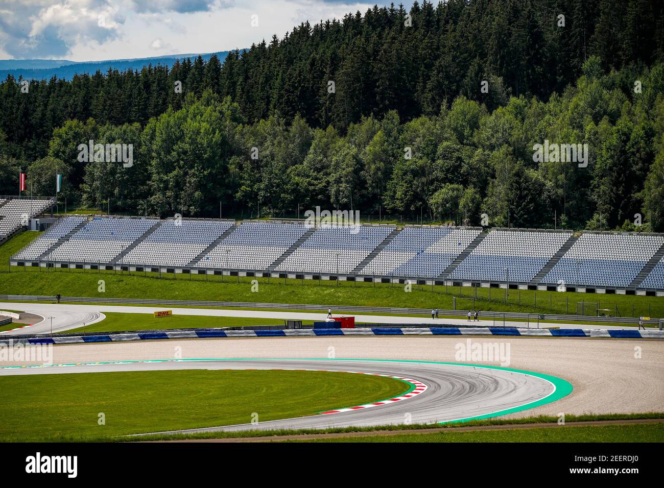 The empty grandstands during the Formula 1 Rolex Grosser Preis von ...