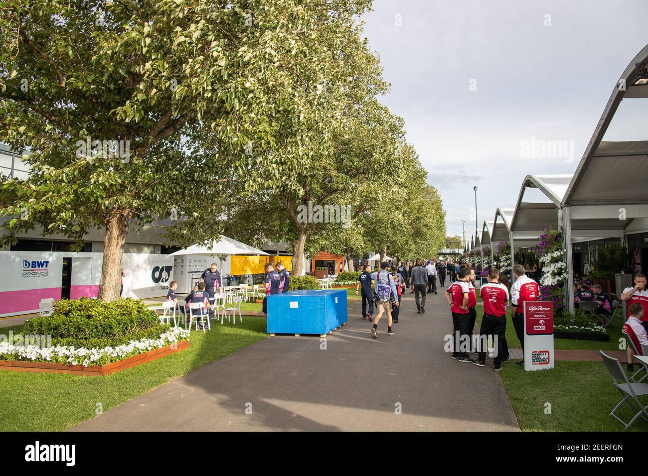 paddock during the Formula 1 Rolex Australian Grand Prix 2020 from ...