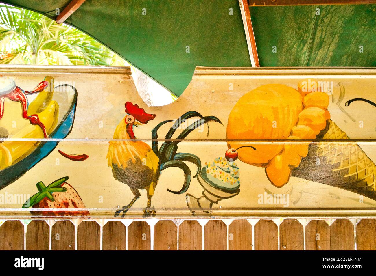 Blue Heaven Bar and Restaurant in Key West, Florida, FL USA. Southern ...