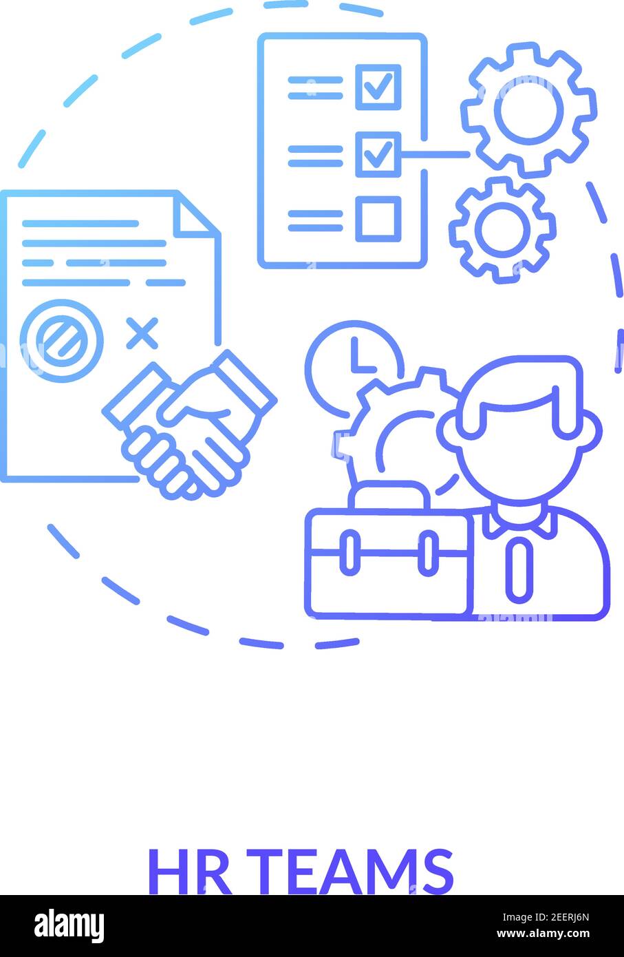 HR teams concept icon Stock Vector Image & Art - Alamy