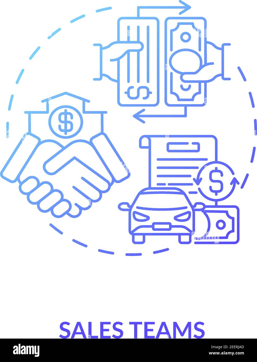 Sales teams concept icon Stock Vector Image & Art - Alamy