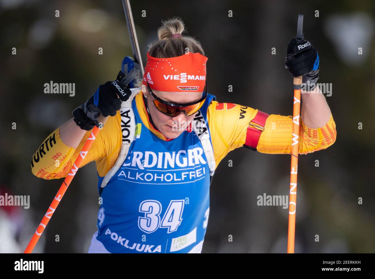 Pokljuka, Slovenia. 16th Feb, 2021. Biathlon: World Cup/ World ...