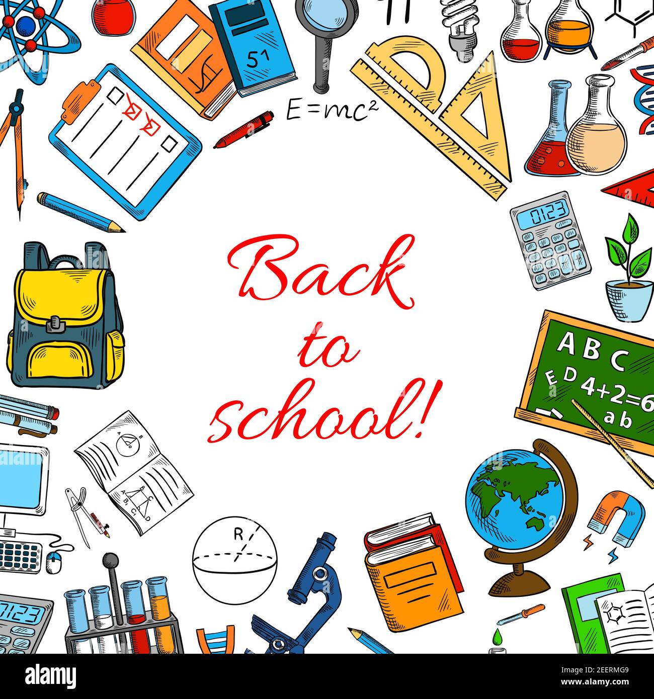 Geometry education poster Stock Vector Images - Alamy