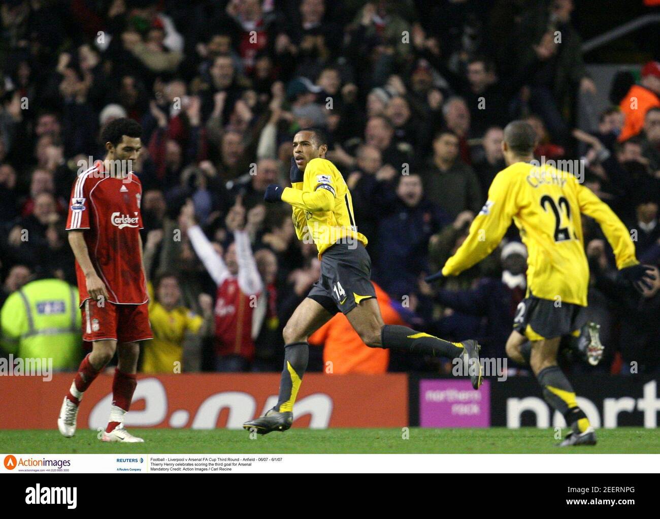 Soccer fa cup third round liverpool v arsenal anfield hi-res stock ...