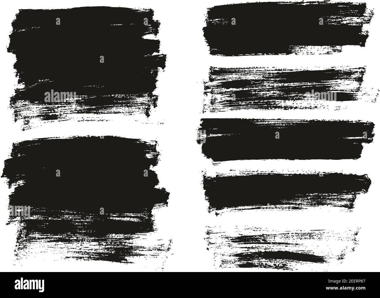 Flat Paint Brush Thin Full Background High Detail Abstract Vector ...