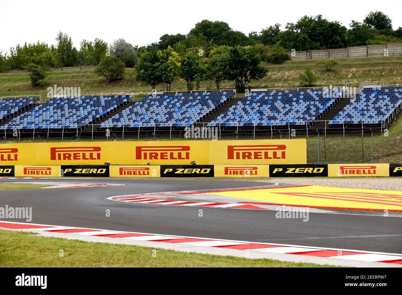 illustration track, piste, empty grandstands, gradins, during the ...