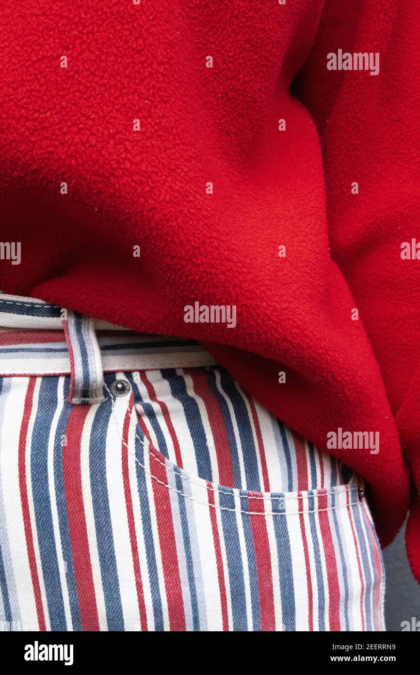 Red and blue clothing hi-res stock photography and images - Alamy