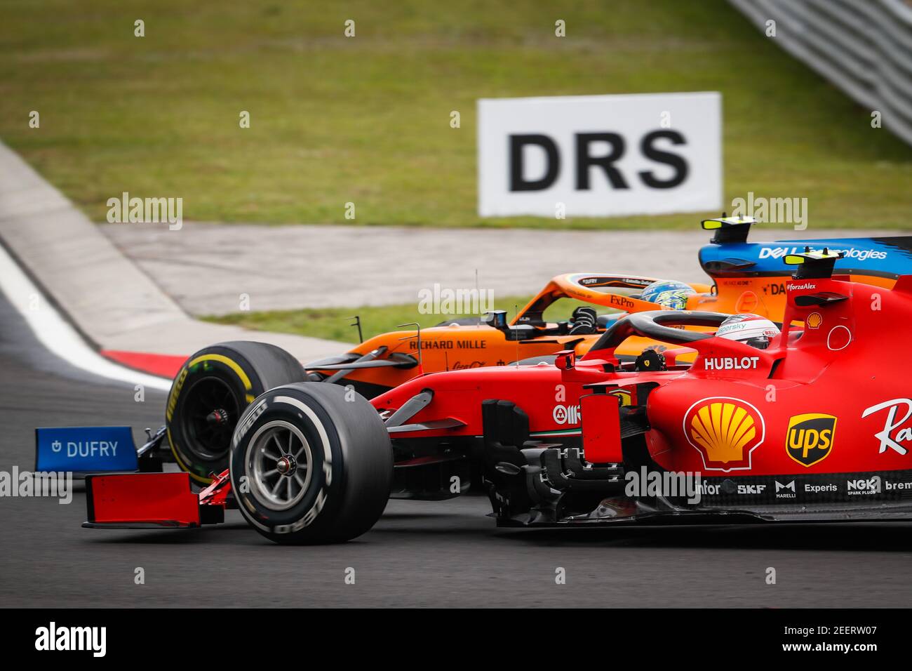 16 LECLERC Charles (mco), Scuderia Ferrari SF1000, 04 NORRIS Lando (gbr), McLaren Renault F1 ...