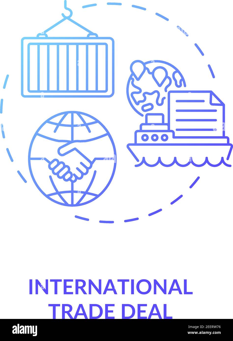 International trade deal concept icon Stock Vector Image & Art - Alamy