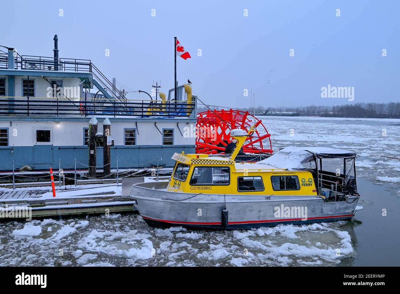 Q to Q Passenger Ferry, Riverboat, New Westminter Quay, Fraser River ...