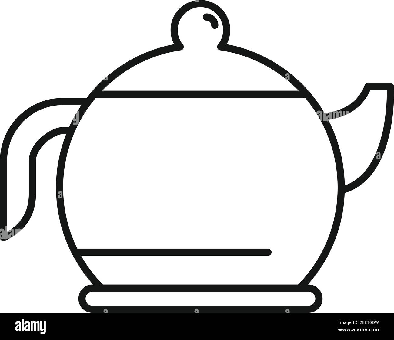 Tea pot icon, outline style Stock Vector Image & Art - Alamy