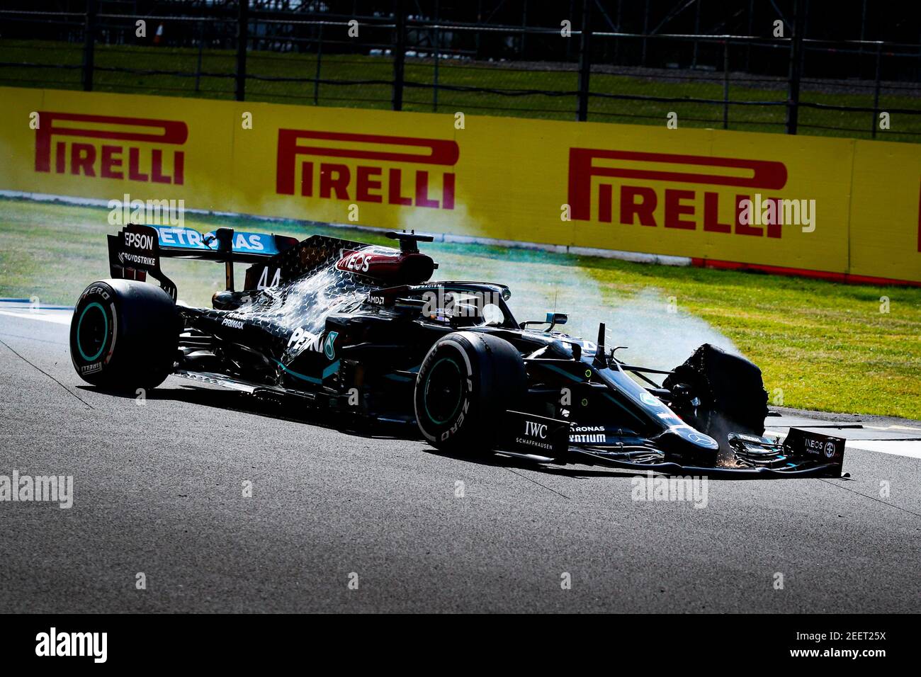 Mercedes amg f1 w11 a puncture hi-res stock photography and images - Alamy