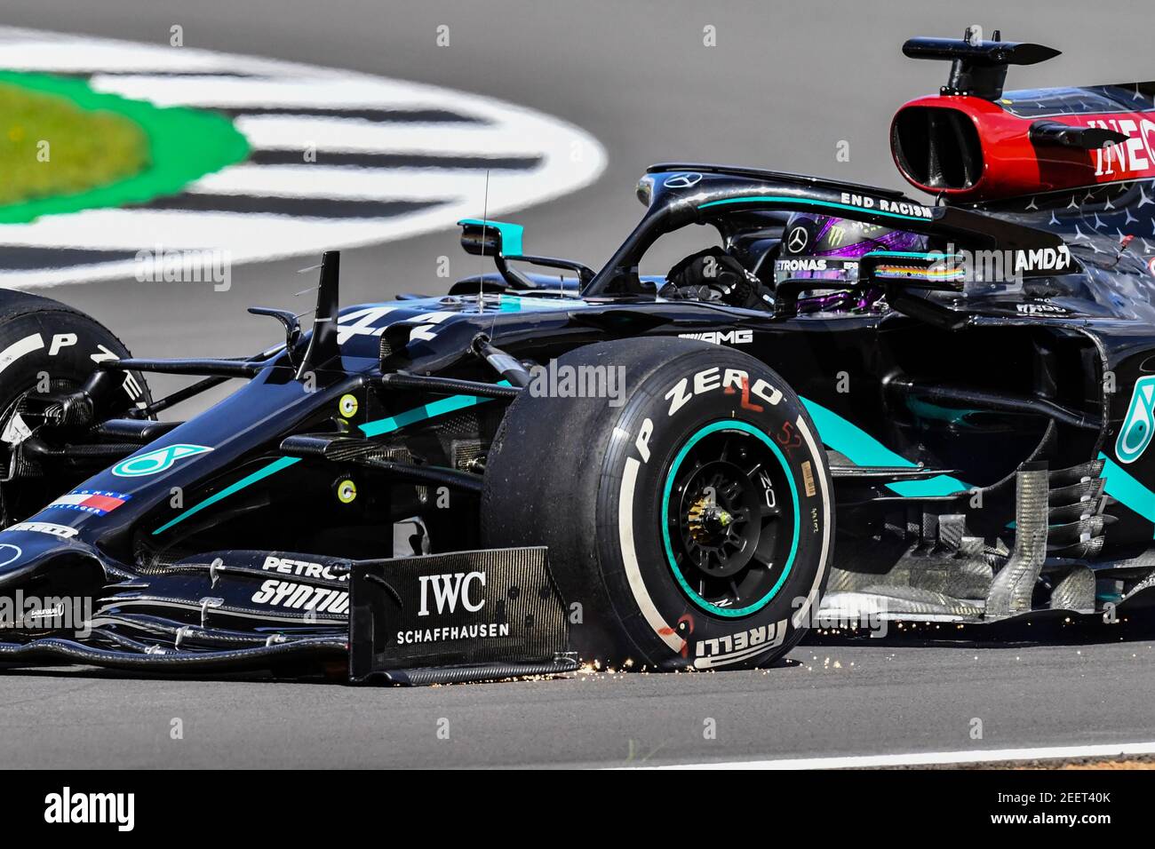 Mercedes amg f1 w11 a puncture hi-res stock photography and images - Alamy