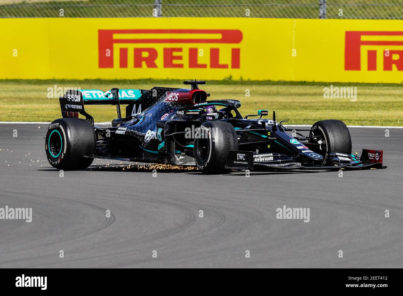Mercedes amg f1 w11 a puncture hi-res stock photography and images - Alamy