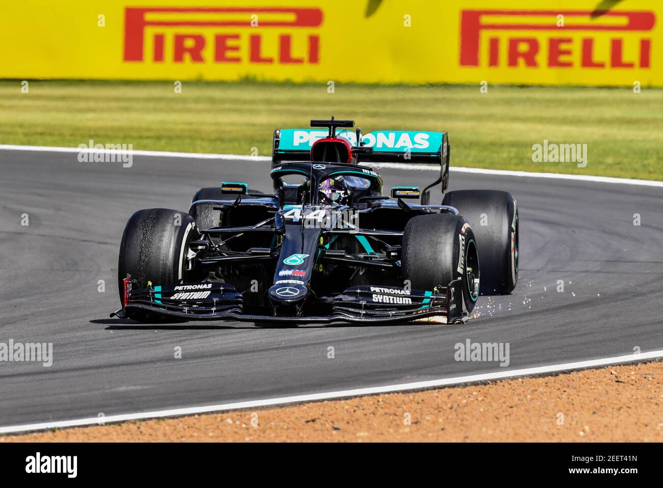 Mercedes amg f1 w11 a puncture hi-res stock photography and images - Alamy