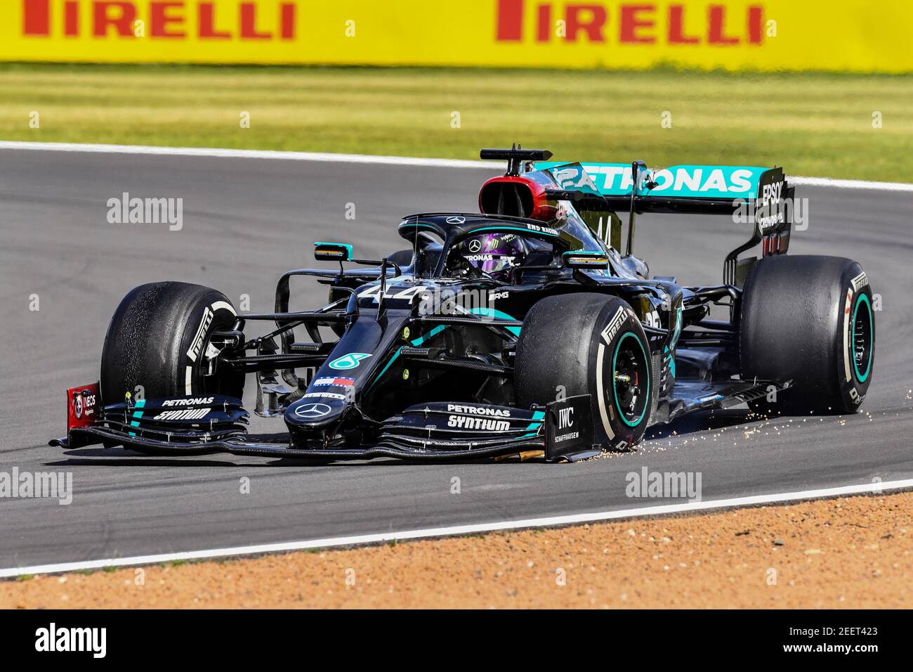 Mercedes amg f1 w11 a puncture hi-res stock photography and images - Alamy