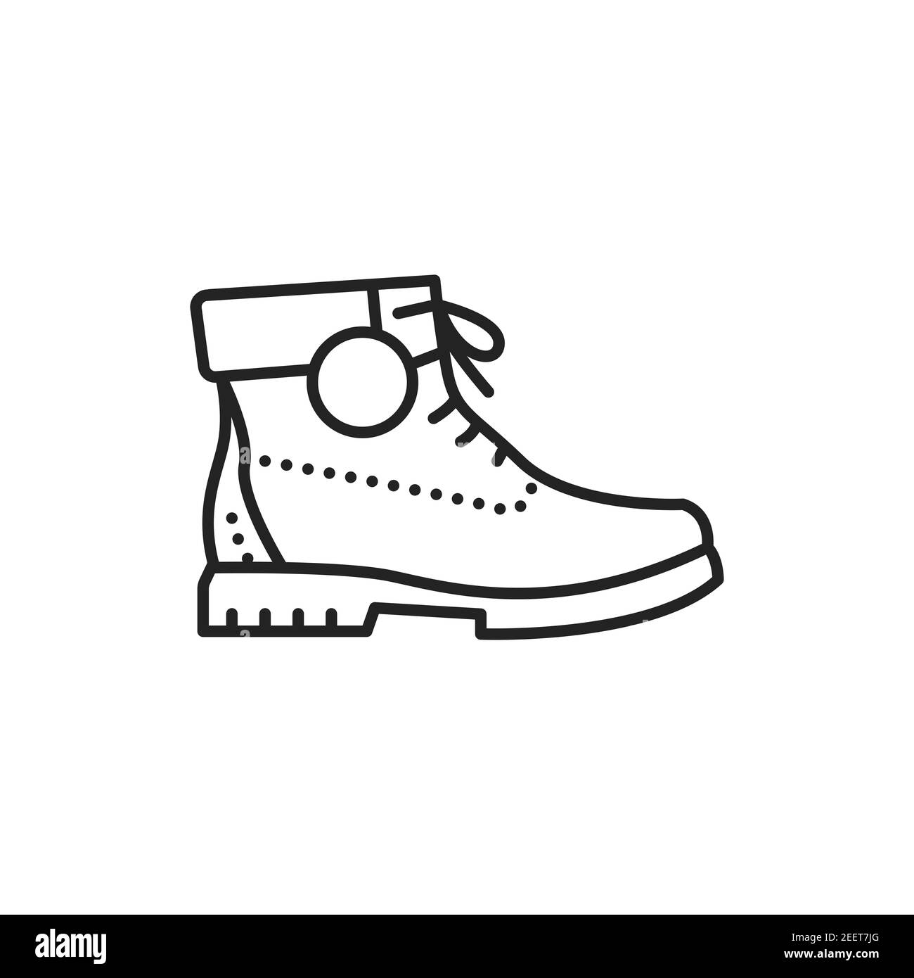 Winter boots olor line icon. Pictogram for web page, mobile app, promo ...