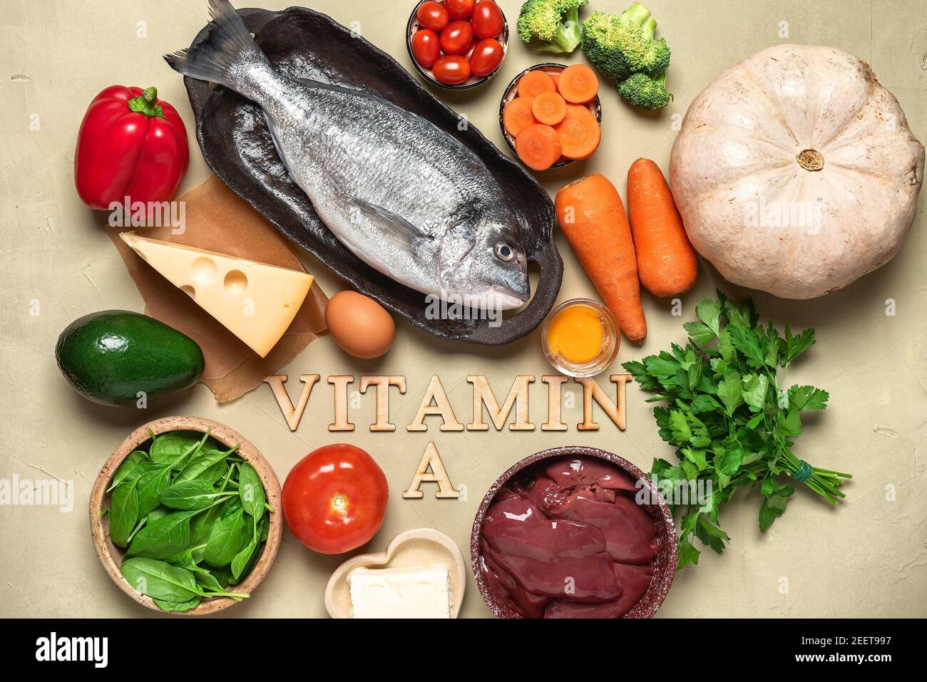Food vitamin a hi-res stock photography and images - Alamy