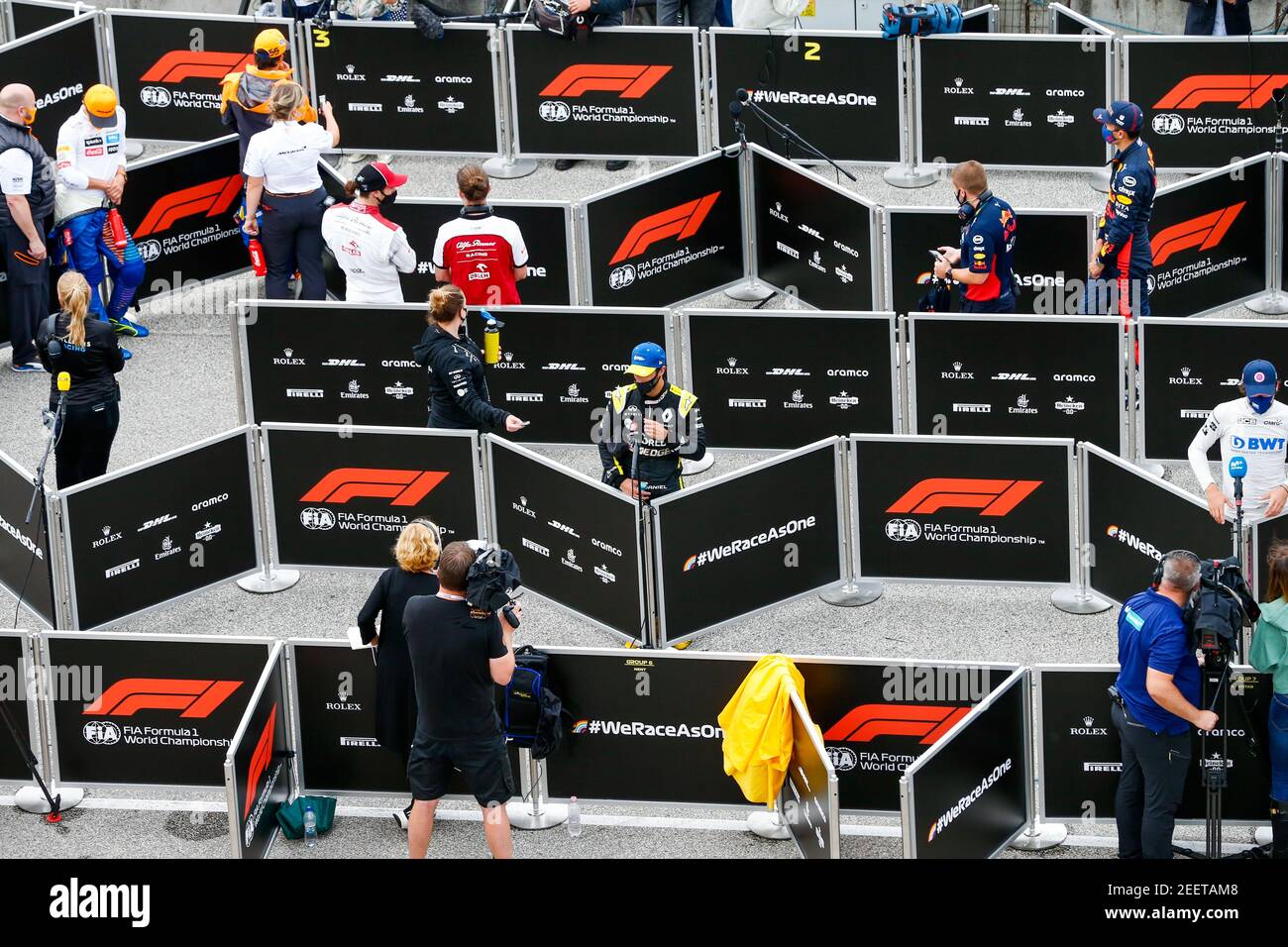 Ambiance TV, interview, RICCIARDO Daniel (aus), Renault F1 Team RS20 ...