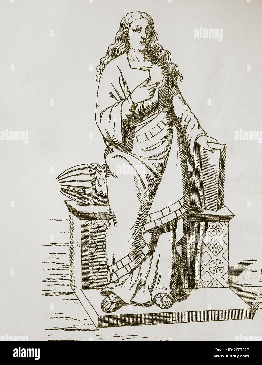 Europe. West Francia. 8th century. Churchman Stock Photo - Alamy