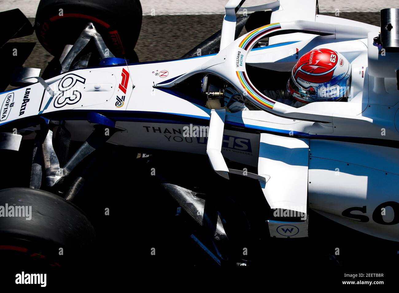 63 RUSSELL George (gbr), Williams Racing F1 FW43, action during the ...