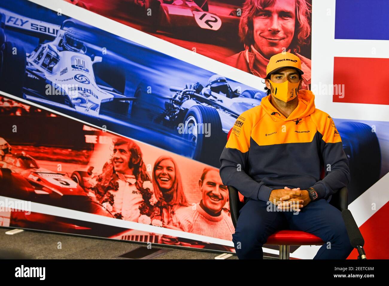 SAINZ Carlos (spa), McLaren Renault F1 MCL35, portrait during the ...
