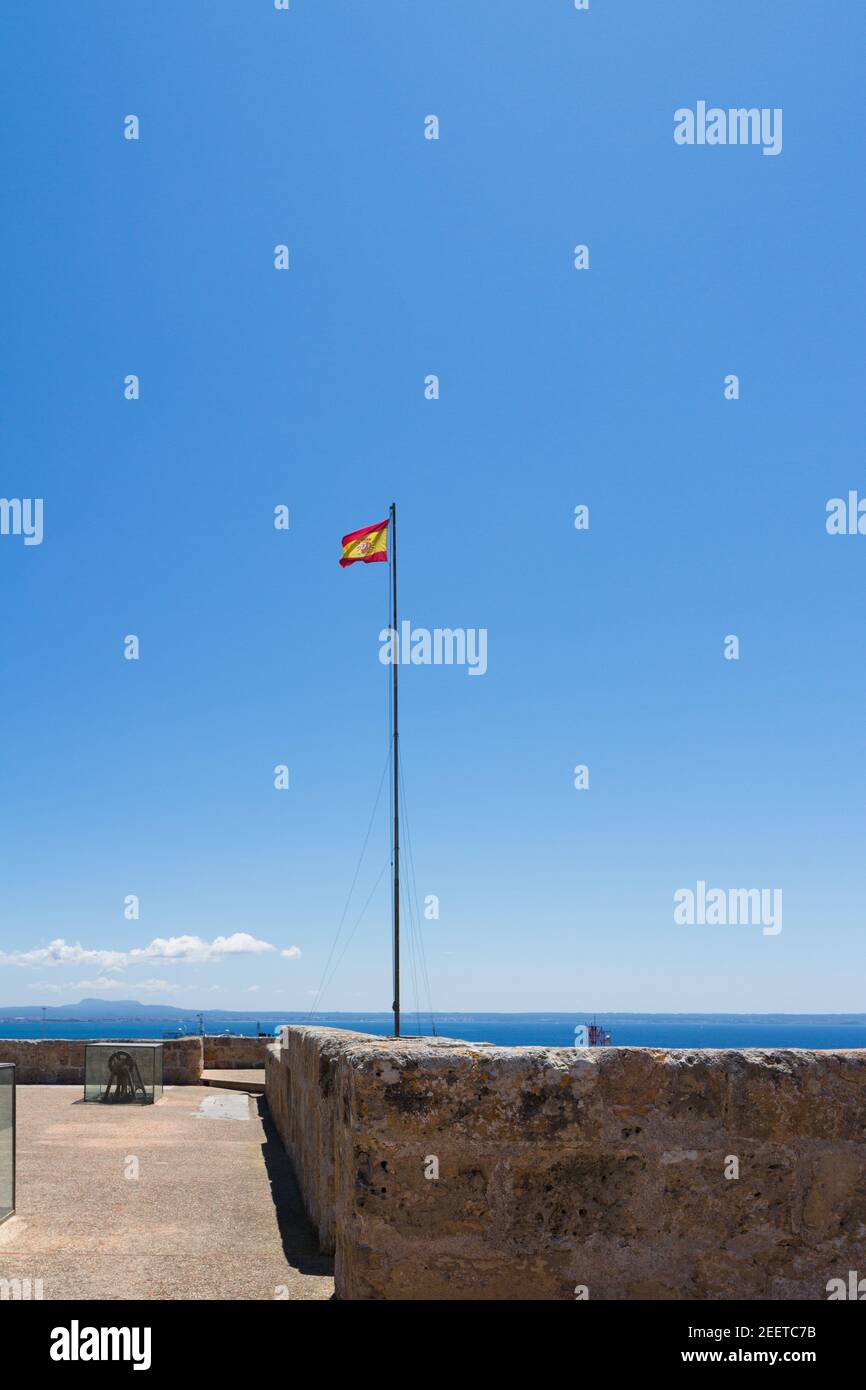 Mediterranean sea and blue sky view Palma Mallorca Stock Photo - Alamy