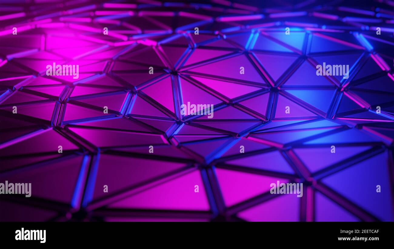 neon colored abstract 3D render Stock Photo - Alamy
