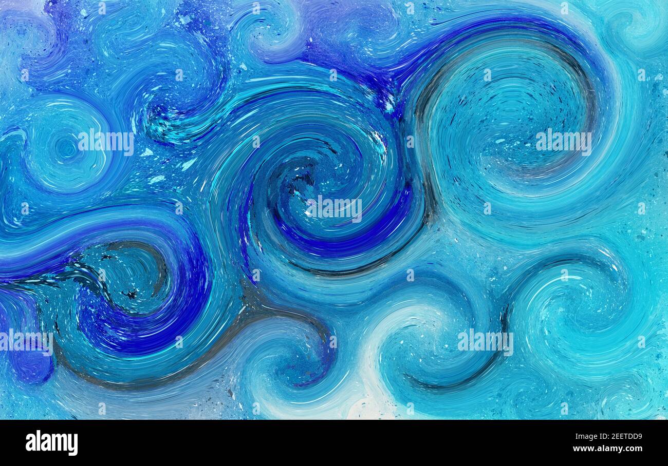 Blue and white color liquid abstract background Stock Photo - Alamy