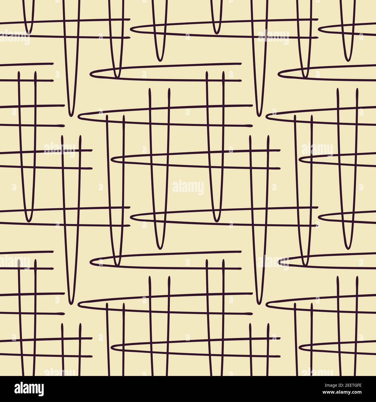 Vector grid geometrical seamless pattern. Modern minimalistic style ...