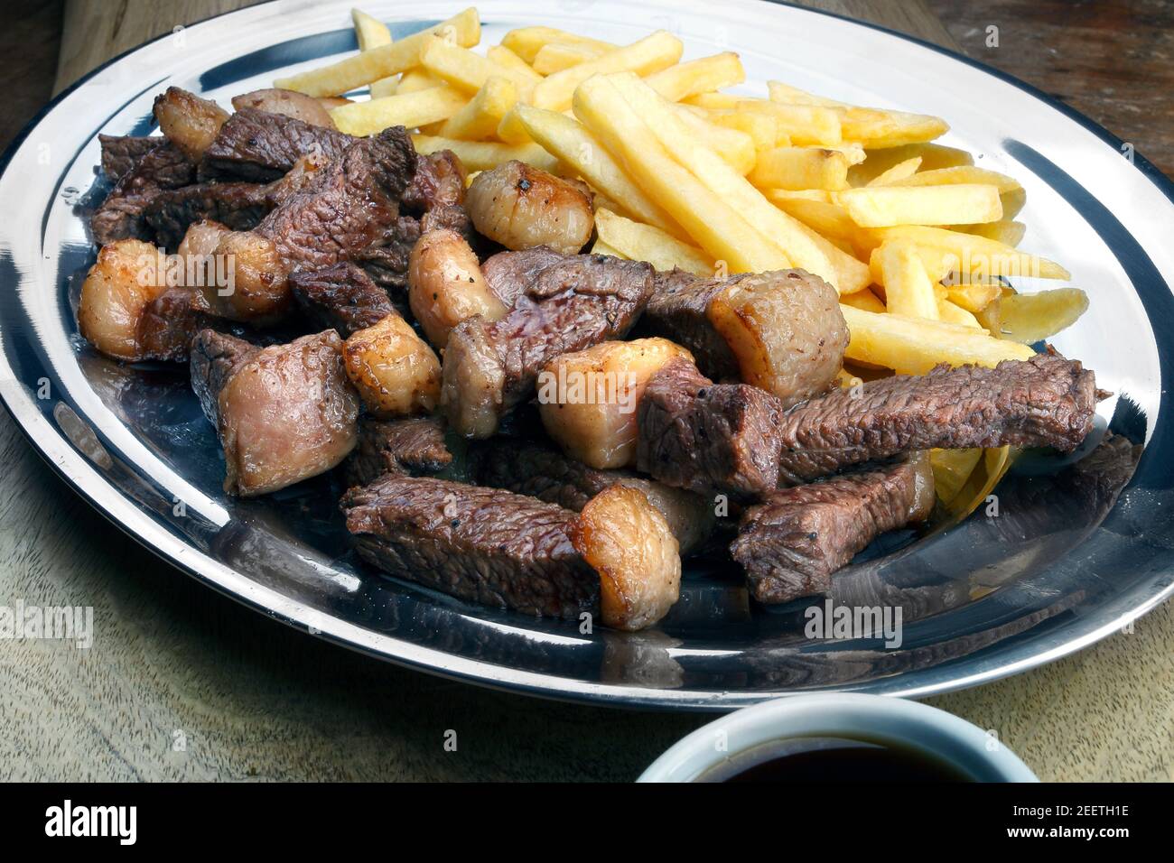 fries with Brazilian picanha Stock Photo - Alamy