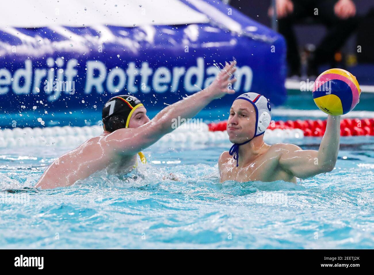 ROTTERDAM, NETHERLANDS - FEBRUARY 16: Denis Strelezkij of Germany, Ivan ...