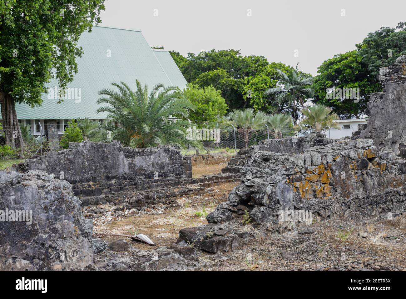 ruins of the Dutch Fort Frederik Hendrik after 1753 Stock Photo - Alamy