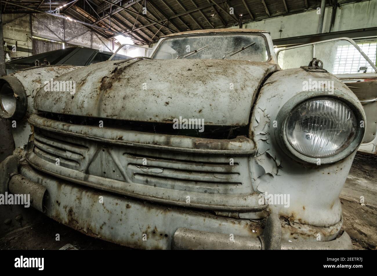 old vintage car front view Stock Photo - Alamy