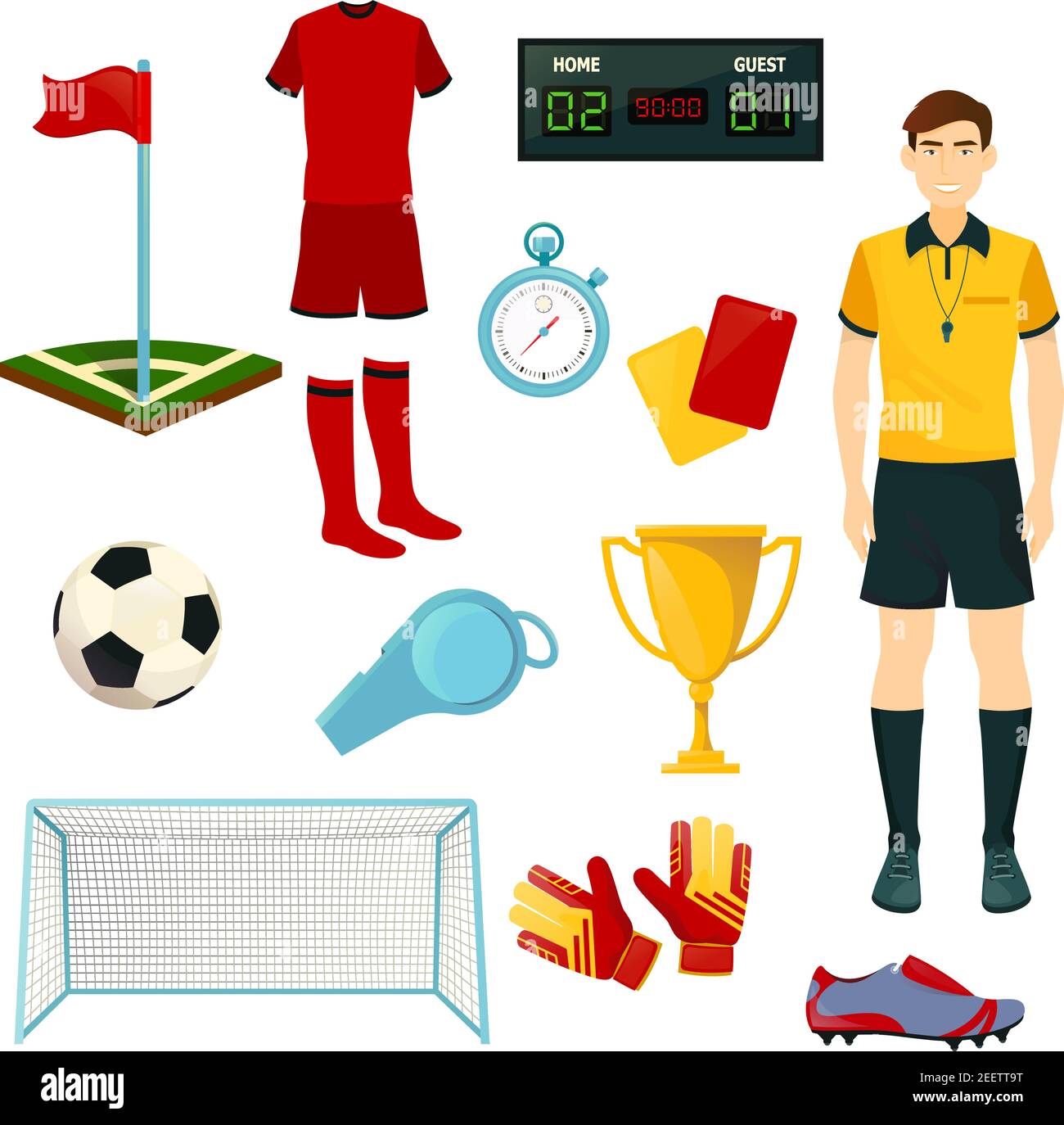 Referee red uniform hi-res stock photography and images - Alamy