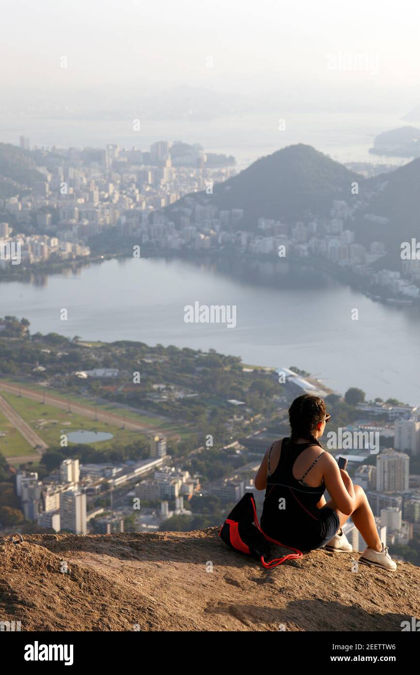 View of two brother mountain, Rio de Janeiro Stock Photo - Alamy