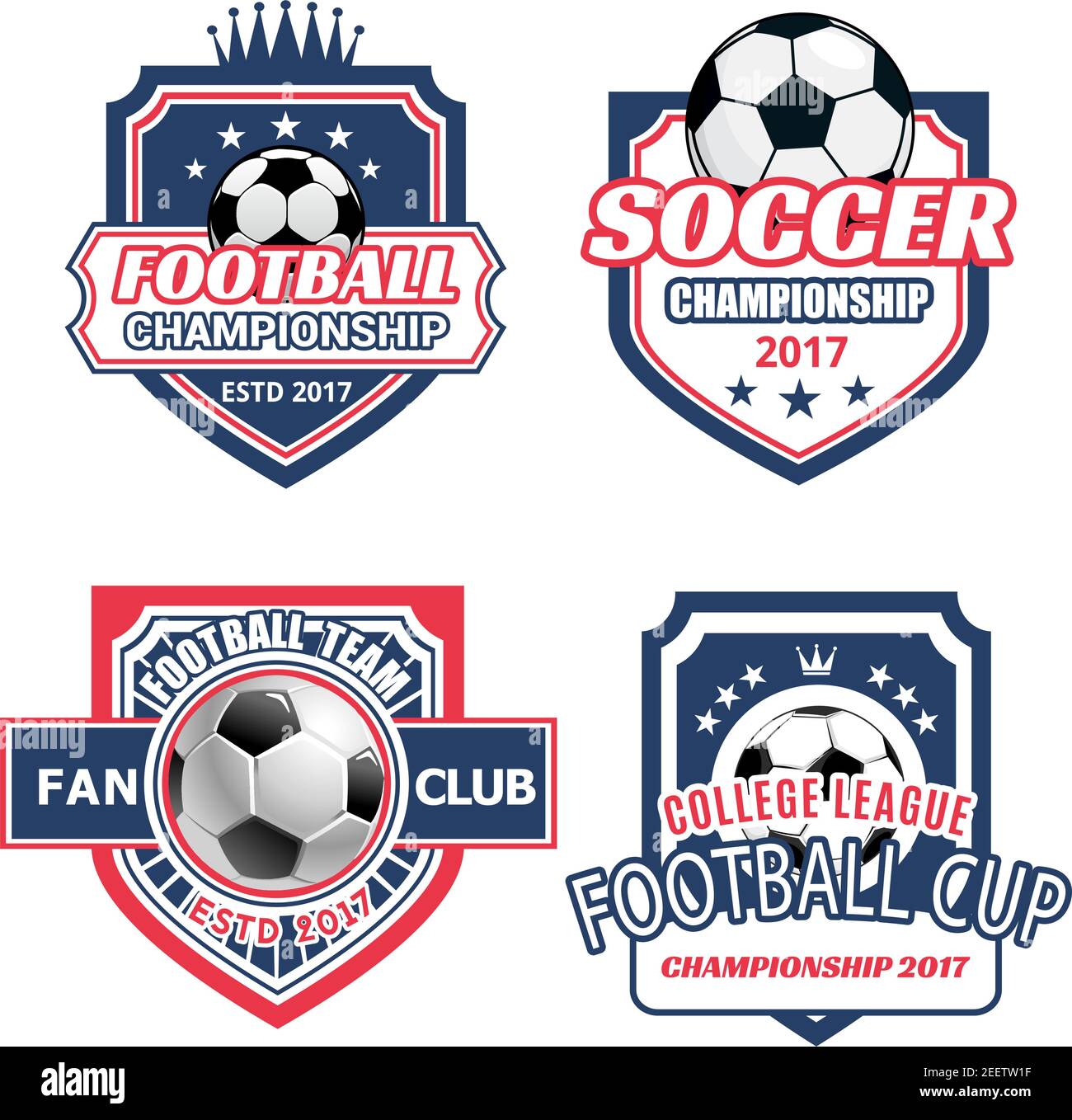 Celebration trophy cup shield football Stock Vector Images - Alamy