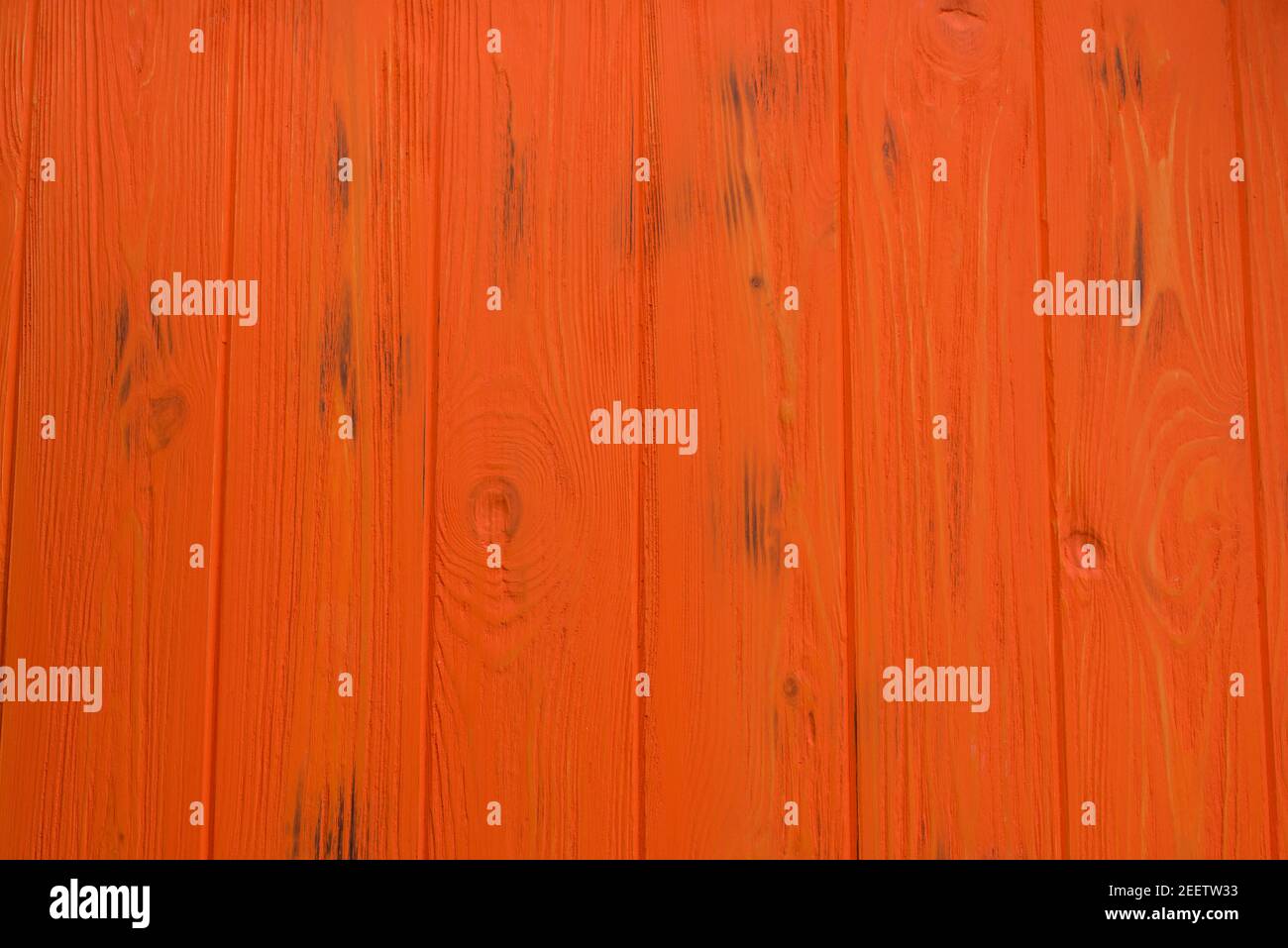 the background of orange painted wood. Orange wooden planks background ...