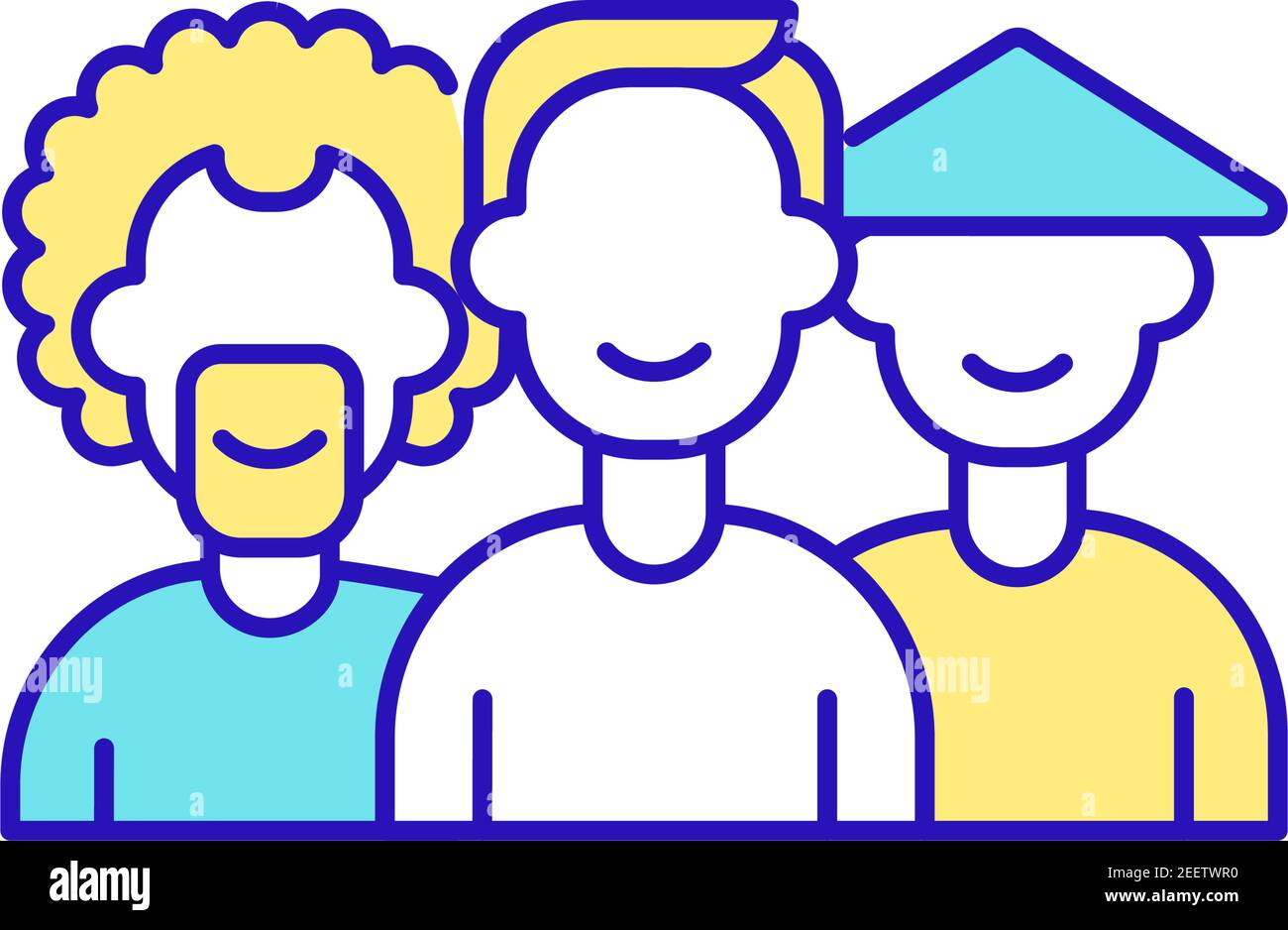 Cultural diversity RGB color icon Stock Vector Image & Art - Alamy