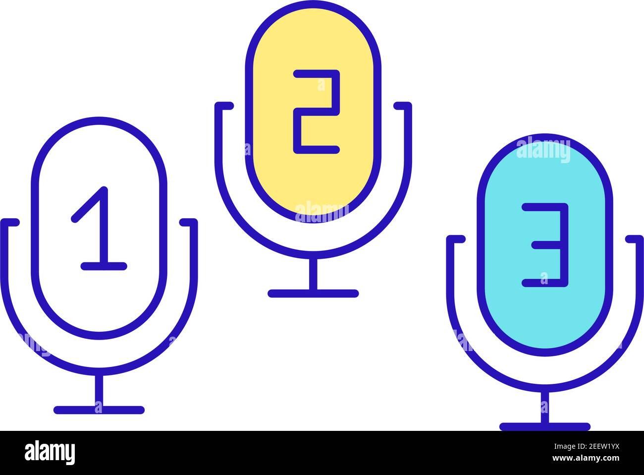 Group discussion RGB color icon Stock Vector Image & Art - Alamy