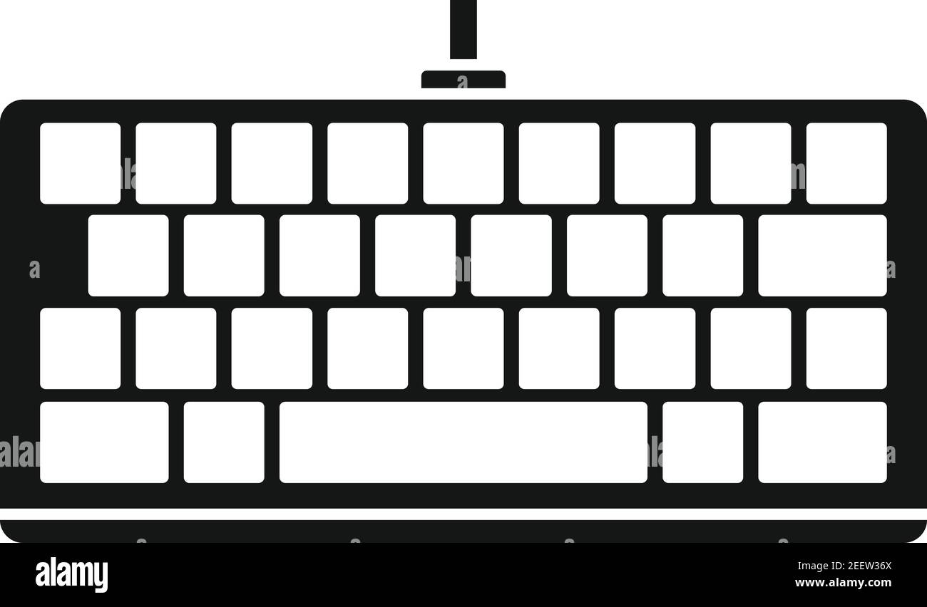Computer keyboard icon, simple style Stock Vector Image & Art - Alamy