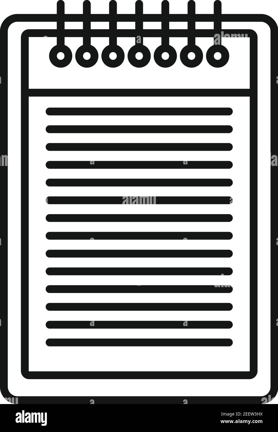 Office manager notepad icon, outline style Stock Vector Image & Art - Alamy