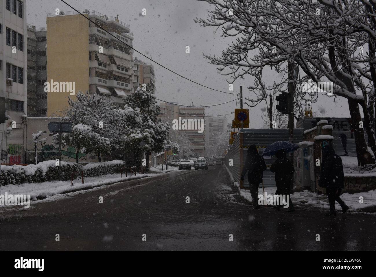 Heavy snowfall in Attica caused by "Medea" has dressed many areas of ...