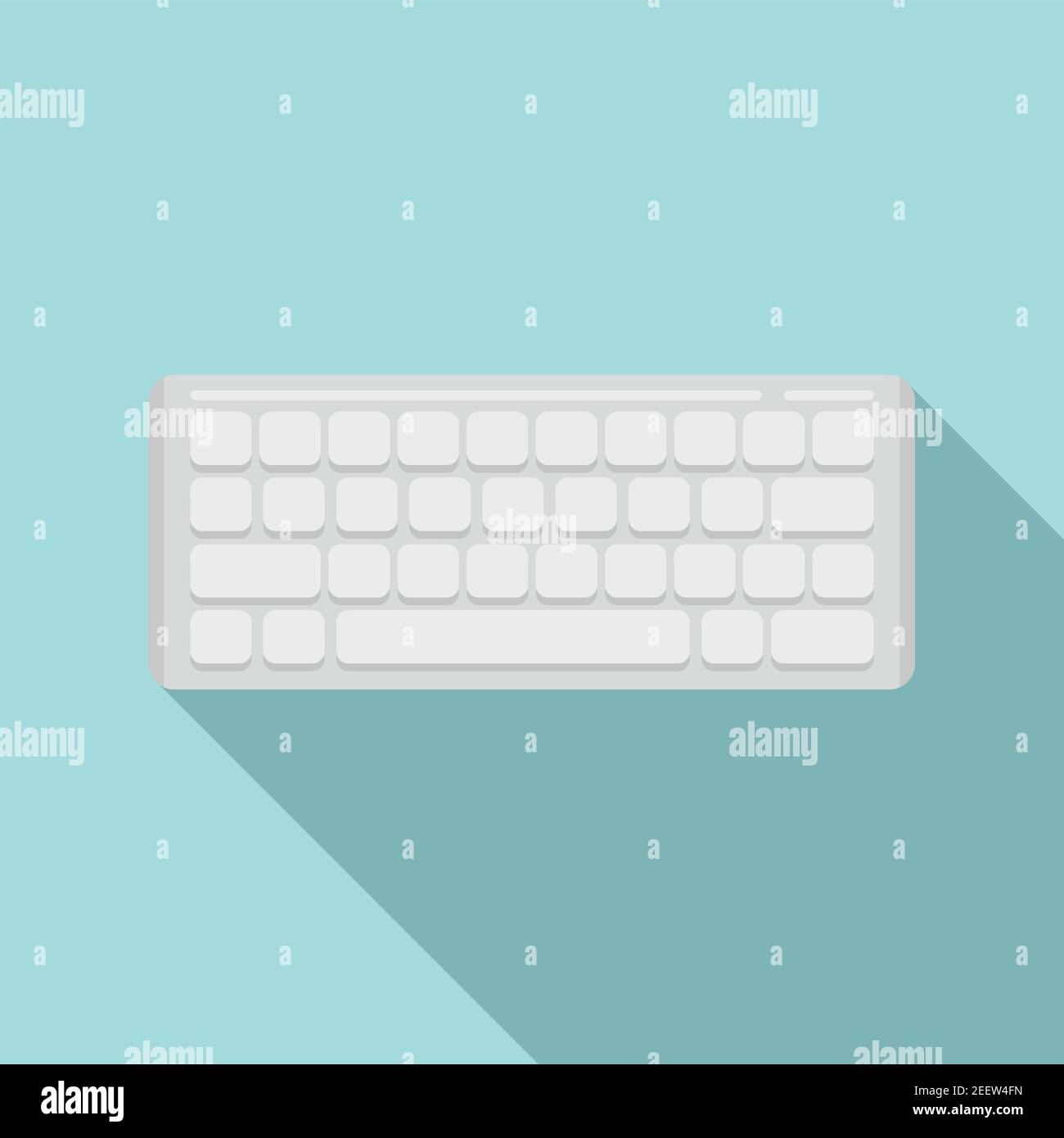 Equipment keyboard icon, flat style Stock Vector Image & Art - Alamy